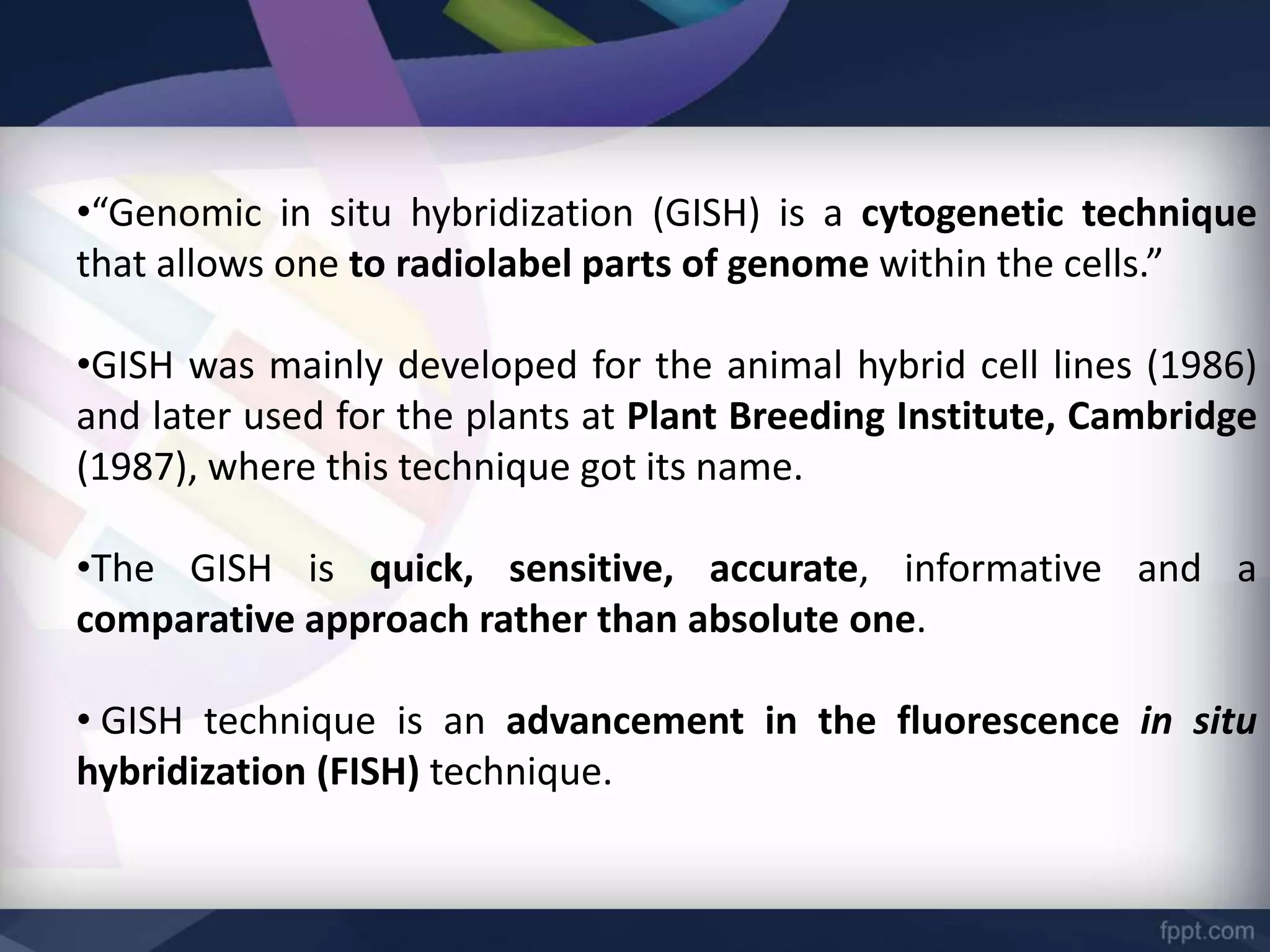 Genomic in situ Hybridization | PPTX
