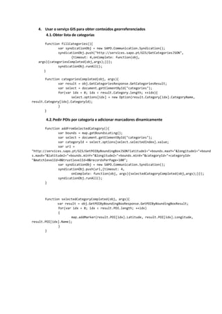 Gis SAPO Hands On | PDF