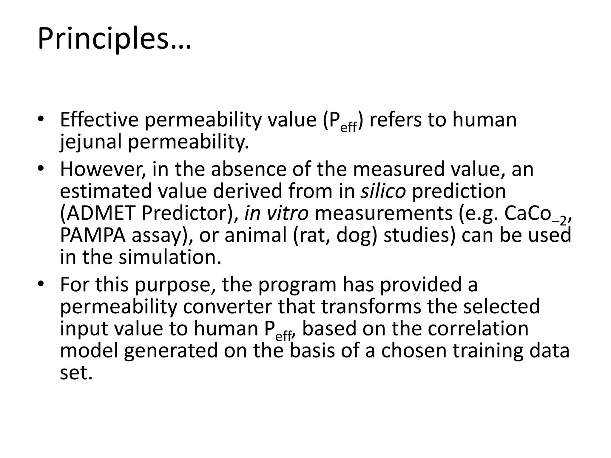 Gastrointestinal absorption simulation using in silico methodology; by ...