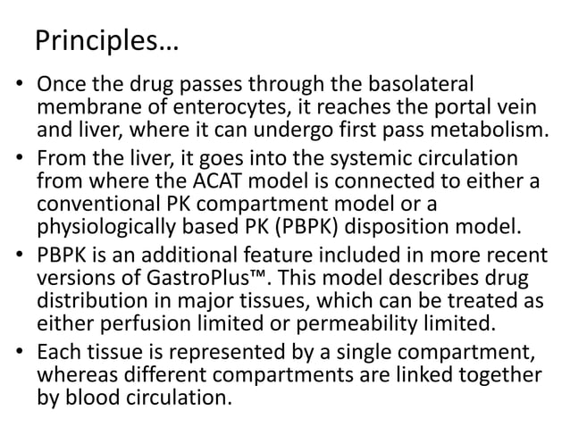 Gastrointestinal absorption simulation using in silico methodology; by ...
