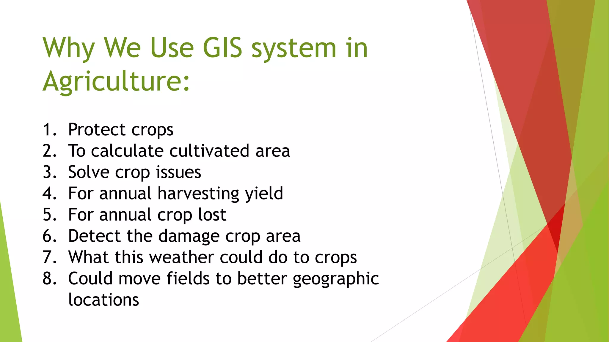Use of GIS in Agriculture | PPTX
