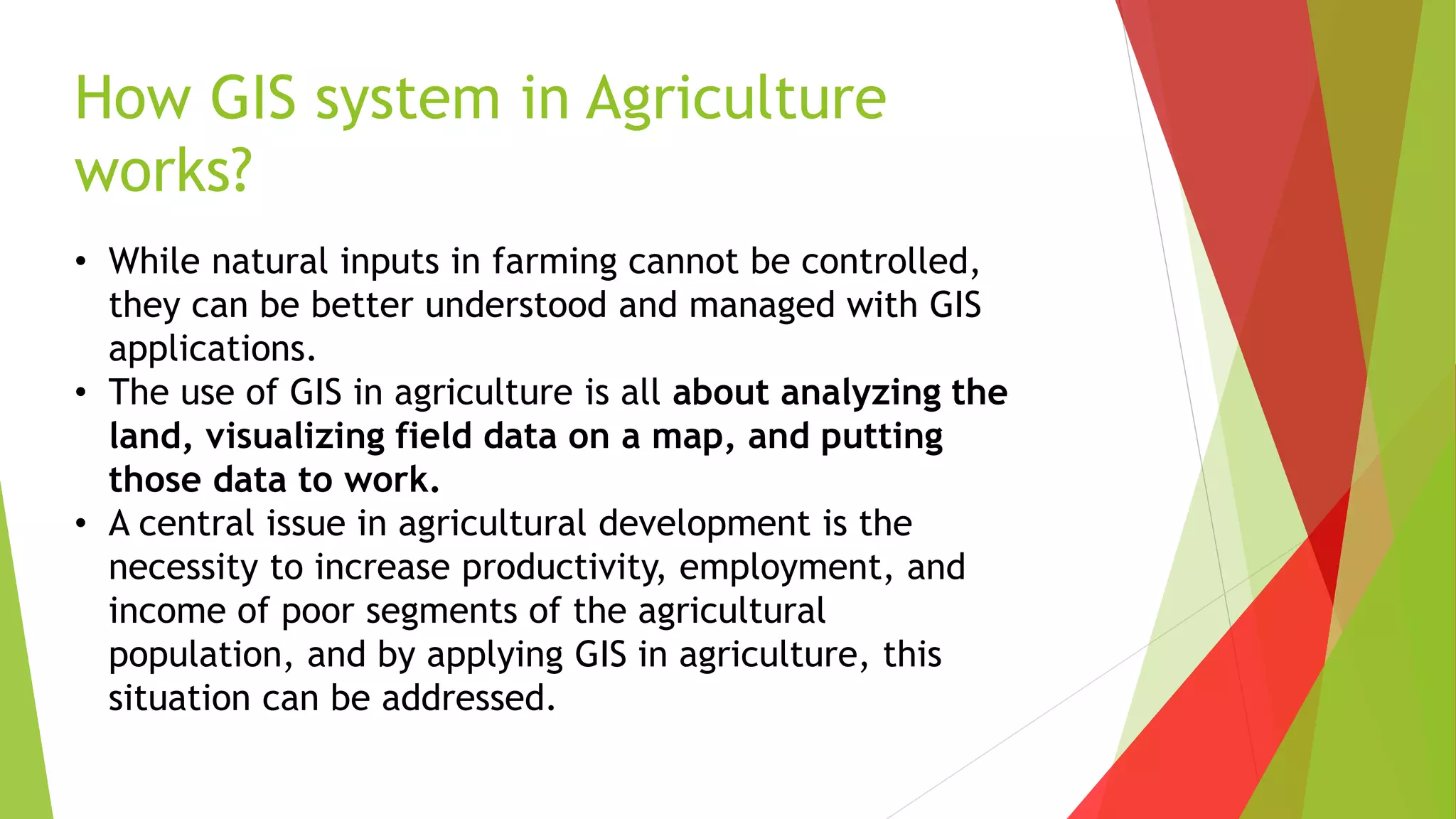 Use of GIS in Agriculture | PPTX