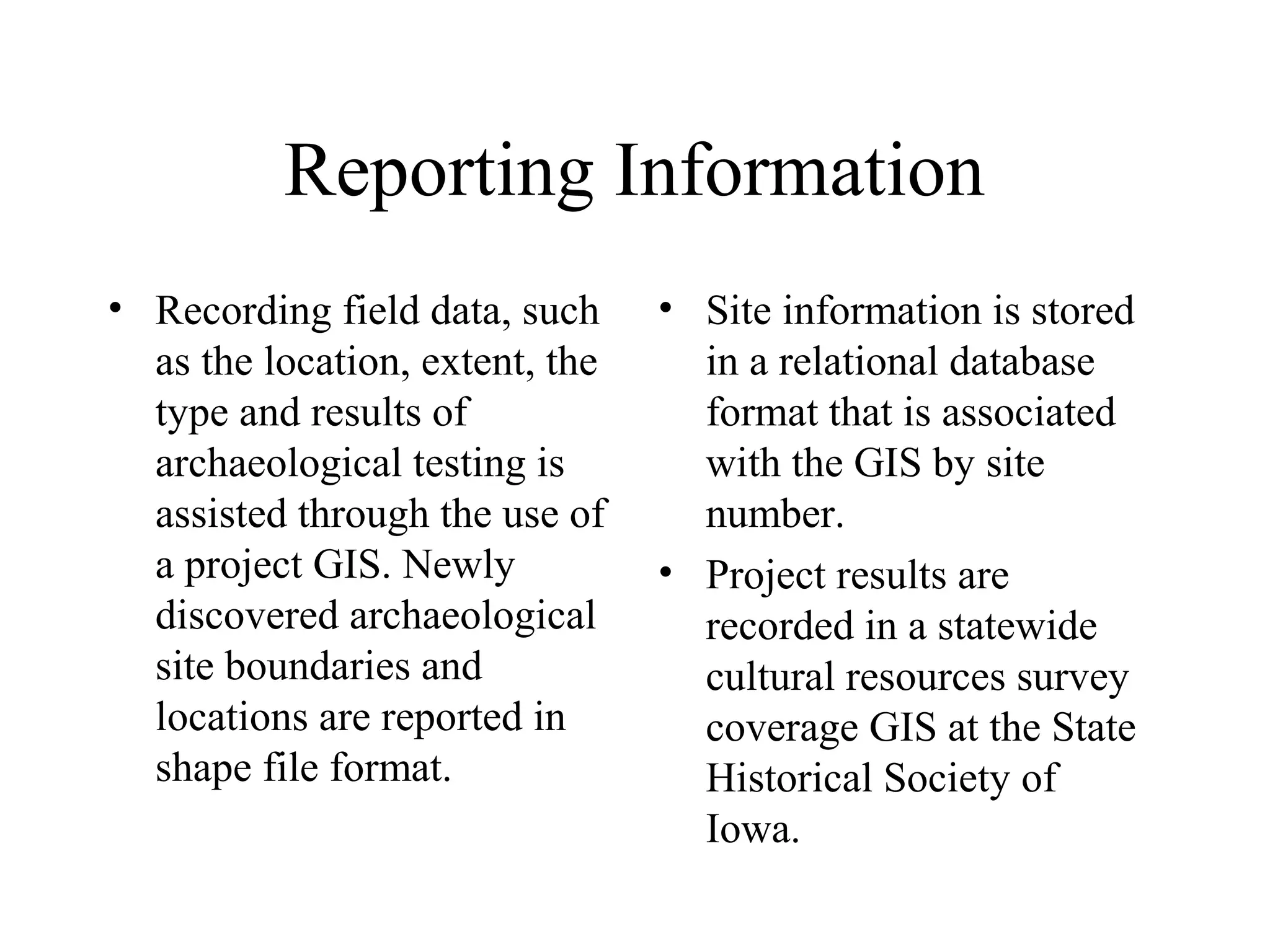 Geographic Information Systems in Archaeological Survey | PPT
