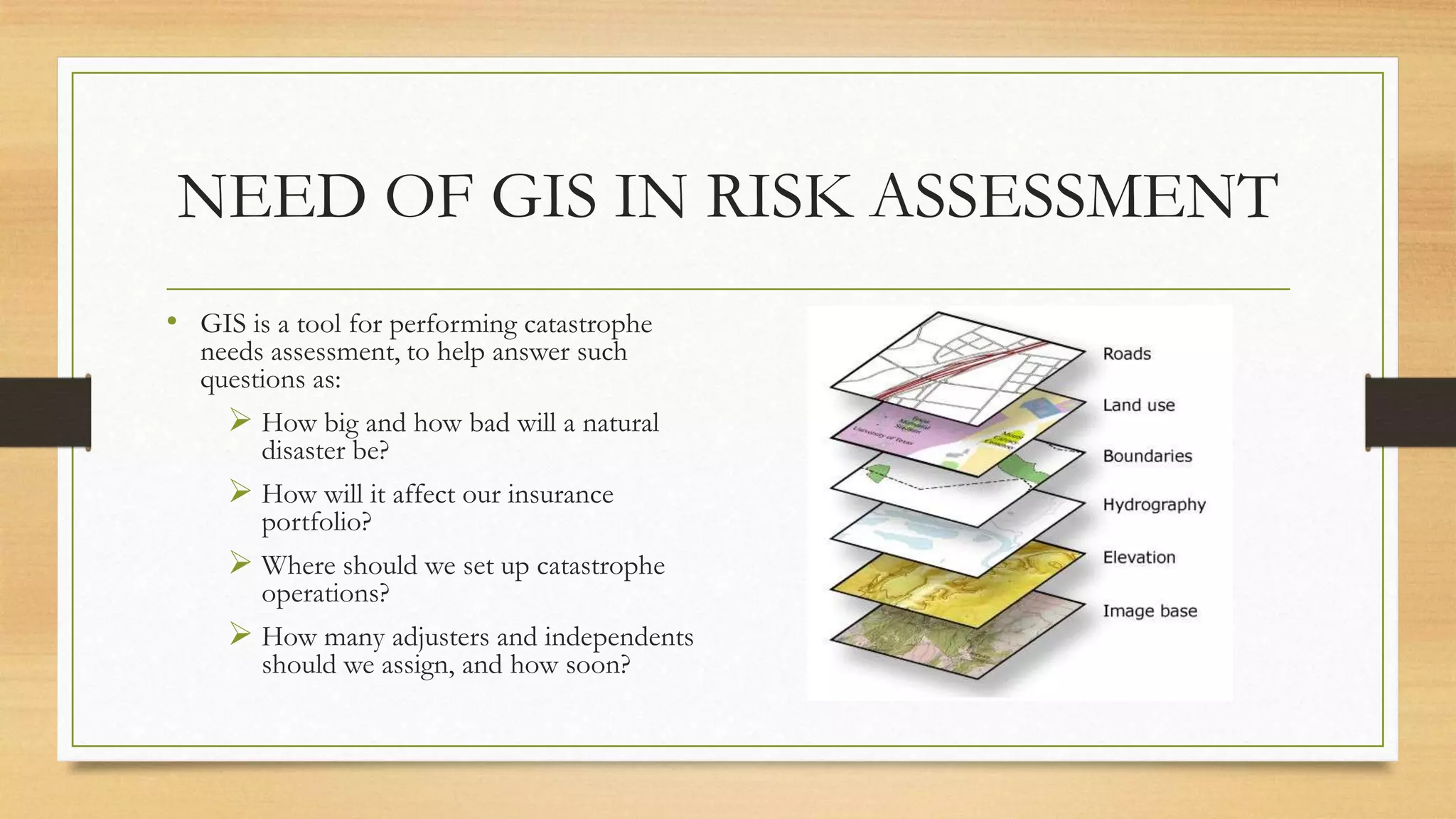 Gis in disaster managemant | PPTX