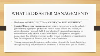Gis in disaster managemant | PPTX