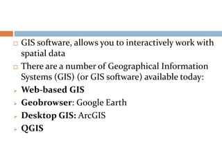 Introduction and Application of GIS | PPTX