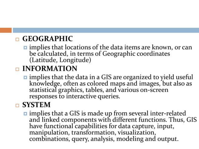 Introduction and Application of GIS