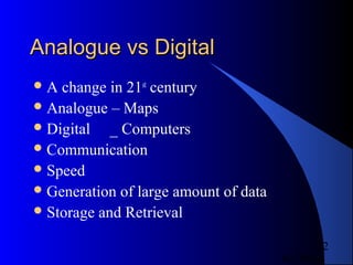 Geographical Information System(GIS) in Urban Design | PPT