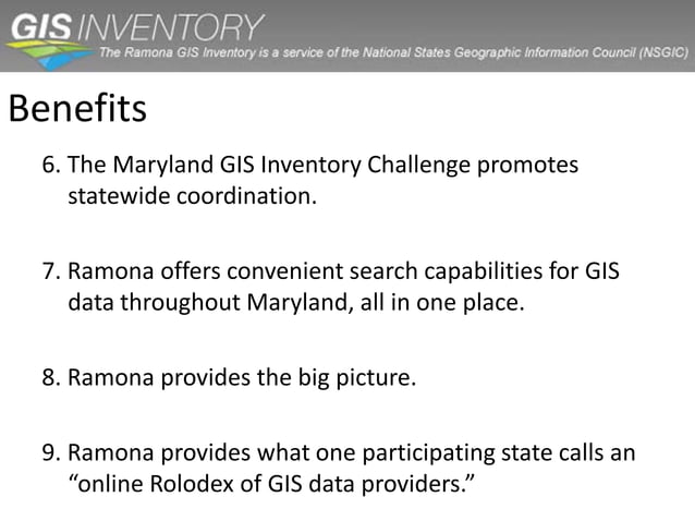 GIS Inventory TUgis2011 Presentation | PDF