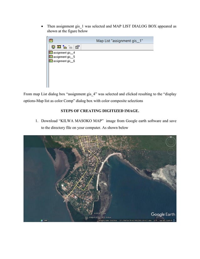 ILWIS ONSCREEN DIGITIZING kilwa masoko,Tanzania | PDF