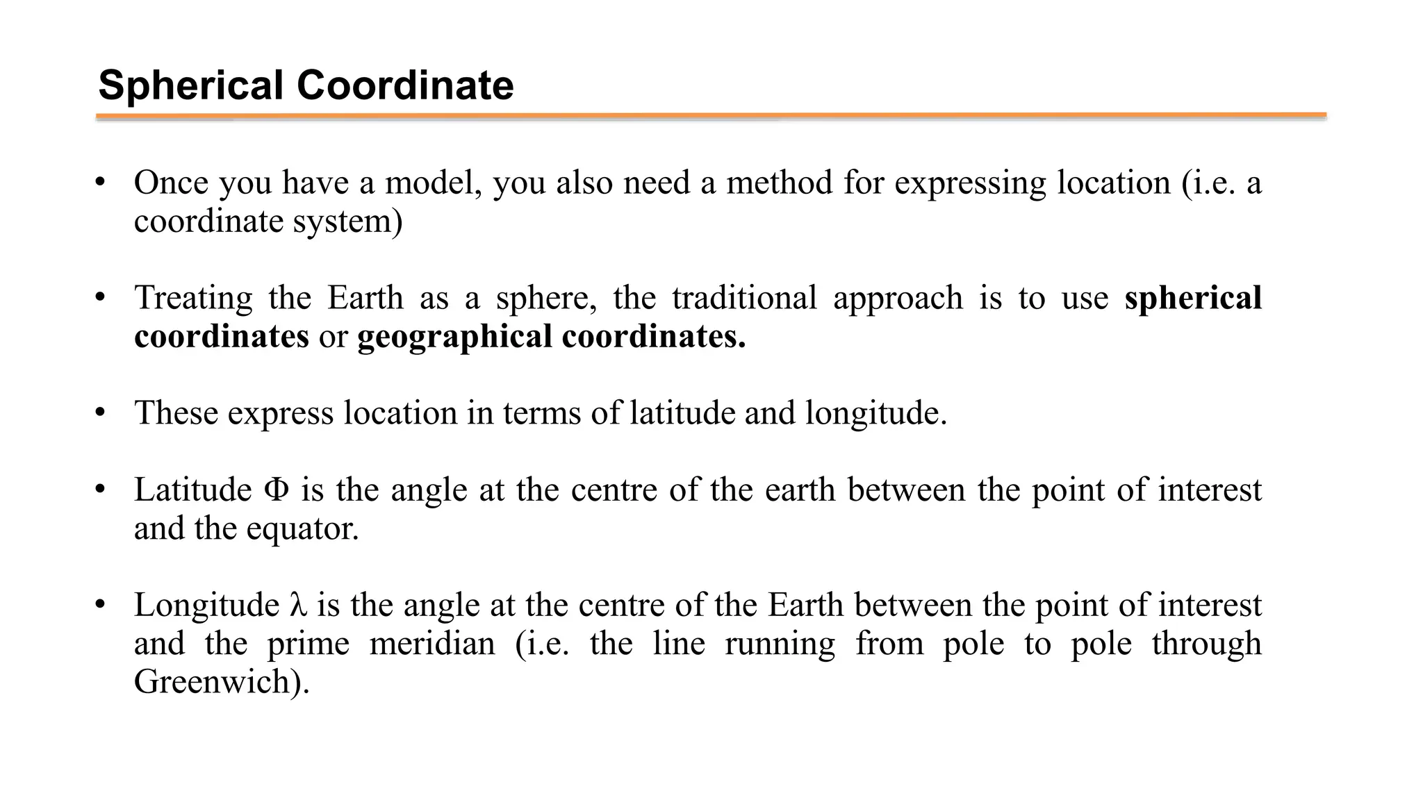 Gis Lec 2 Different Spatial Coordinate System Ppt
