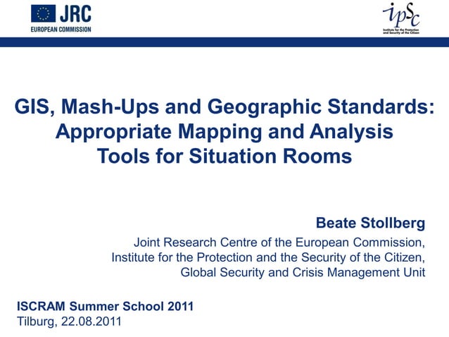 GIS, Mash-Ups and Geographic Standards | PPT