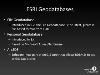 Geodatabases | PPT