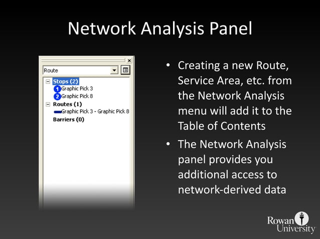 Network Analysis in ArcGIS | PPT