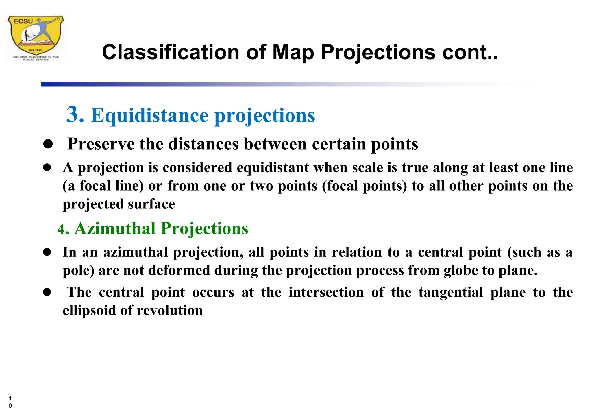 GIS Lecture 3- Map Projetion and Coordinate System.ppt