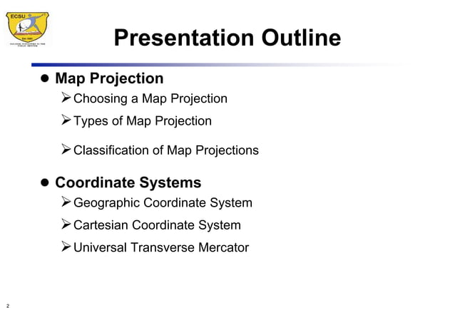 GIS Lecture 3- Map Projetion and Coordinate System.ppt