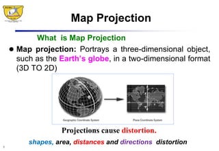 GIS Lecture 3- Map Projetion and Coordinate System.ppt | 3-D Graphics ...