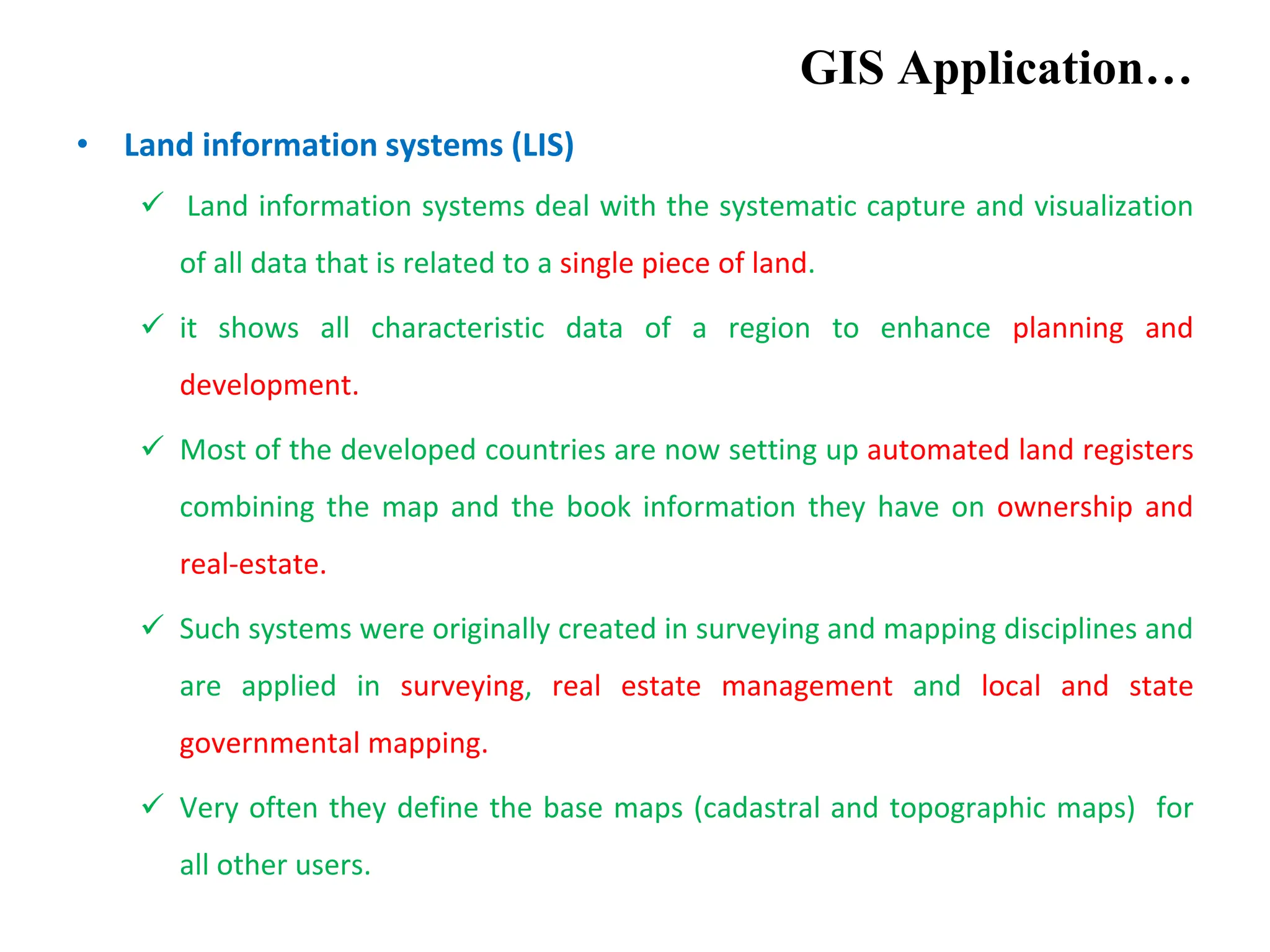 GIS Lecture Note.ppt | Geography | Science