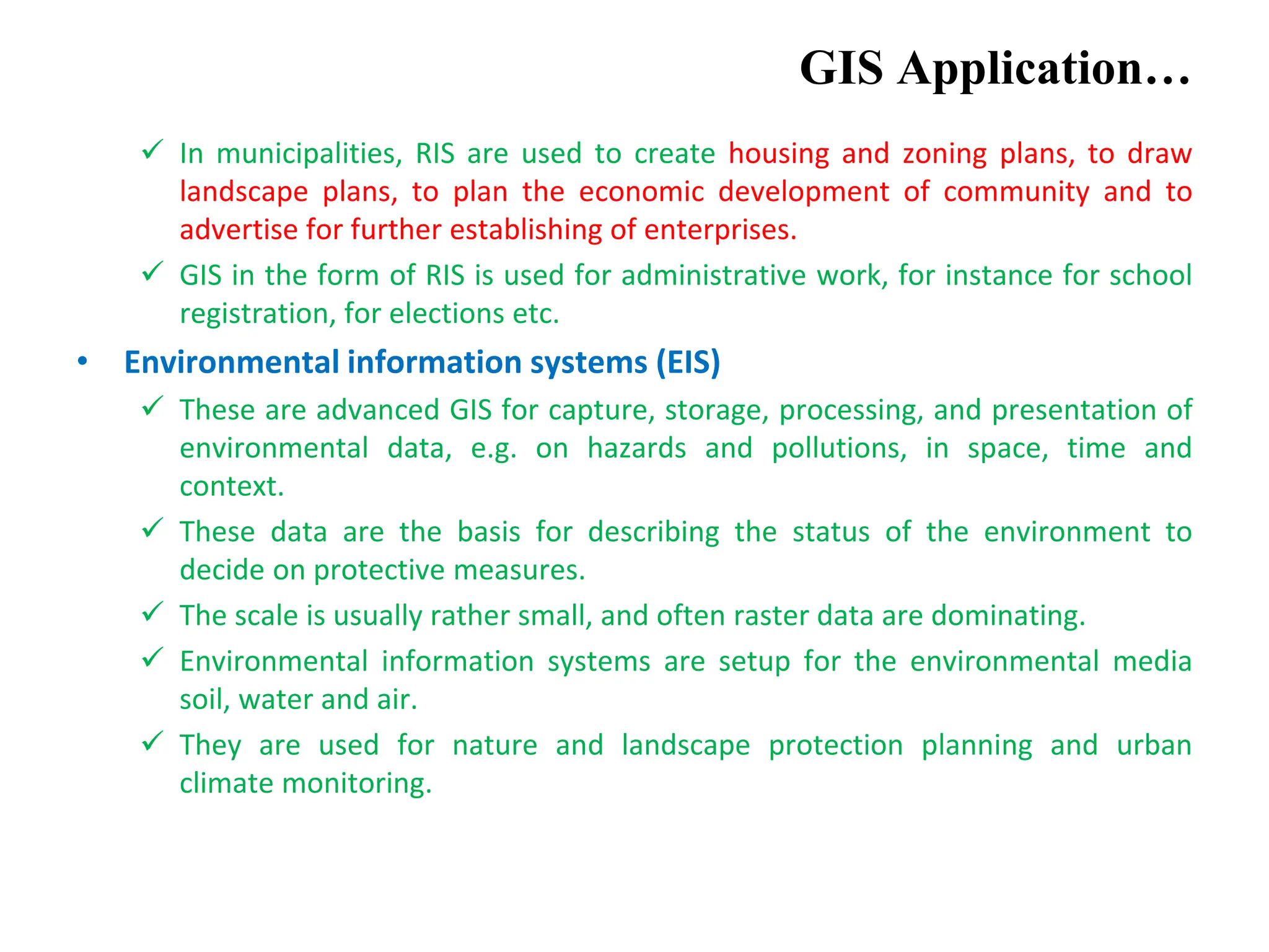GIS Lecture Note.ppt | Geography | Science
