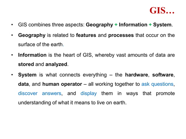 GIS Lecture Note.ppt | Geography | Science