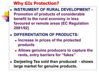Protection of geographical indications goods in India | PPT