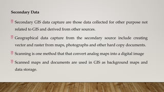 Geographical information system notes by yusuph | PPTX