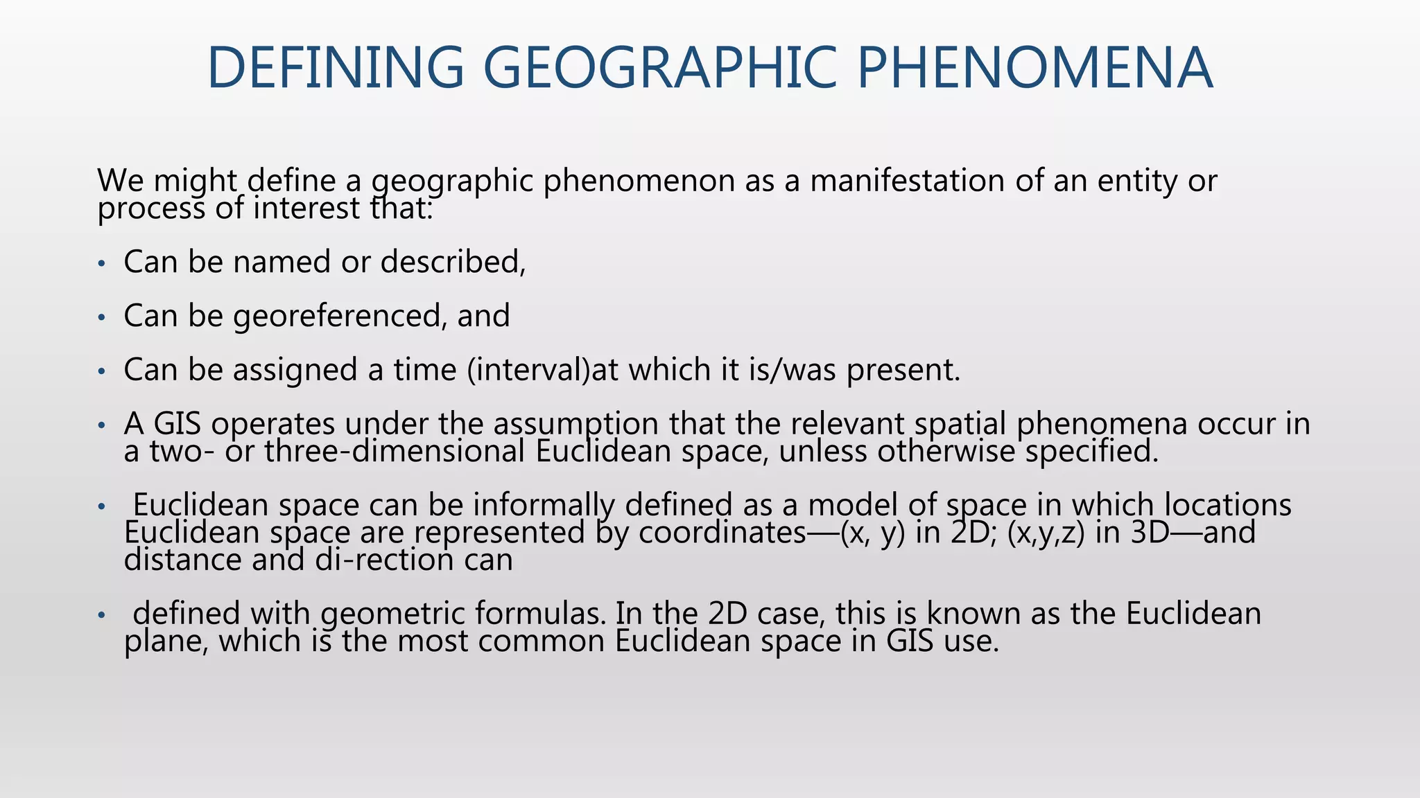 Geographic Phenomena | PPTX | Geography | Science