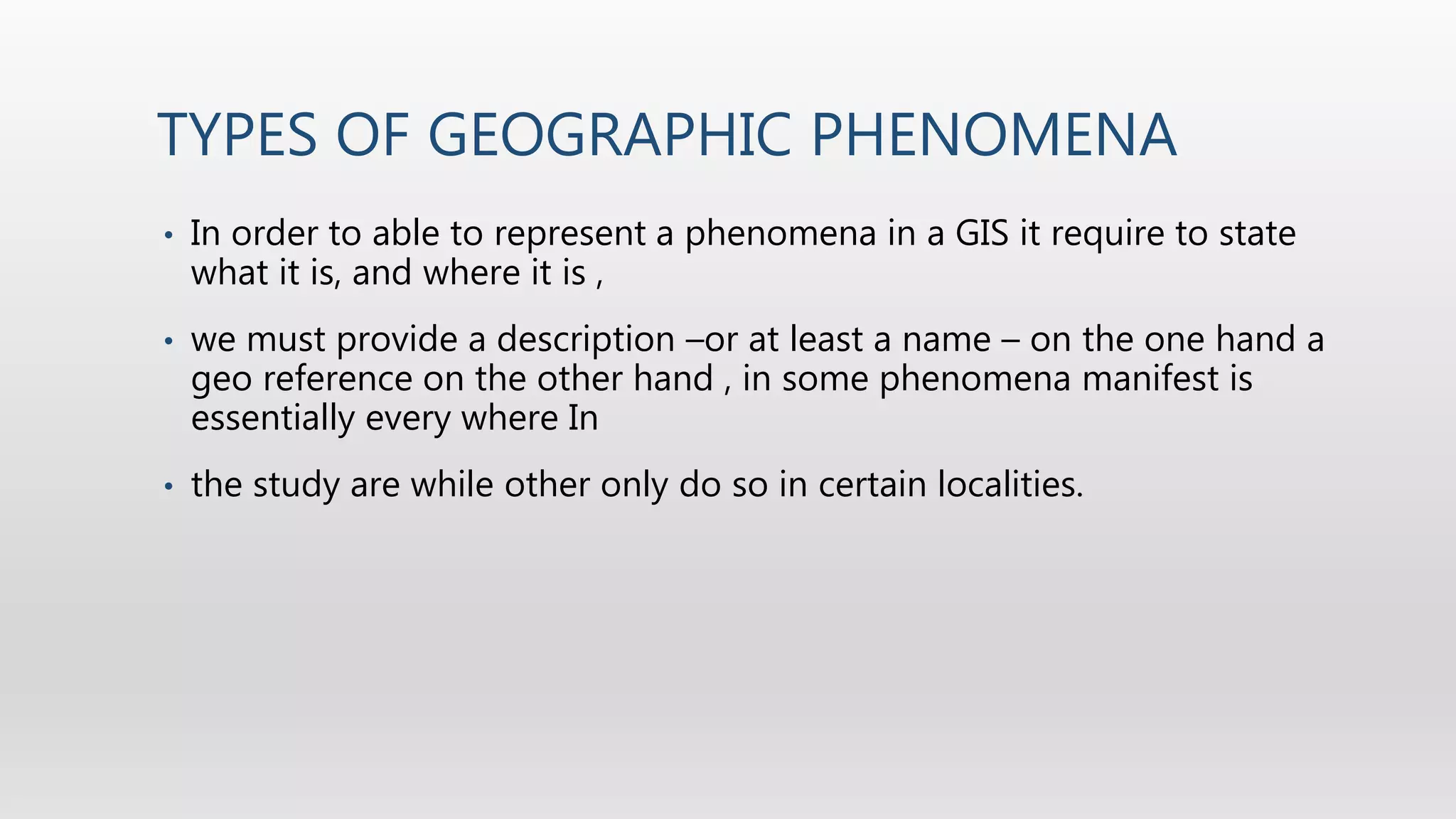 Geographic Phenomena | PPTX