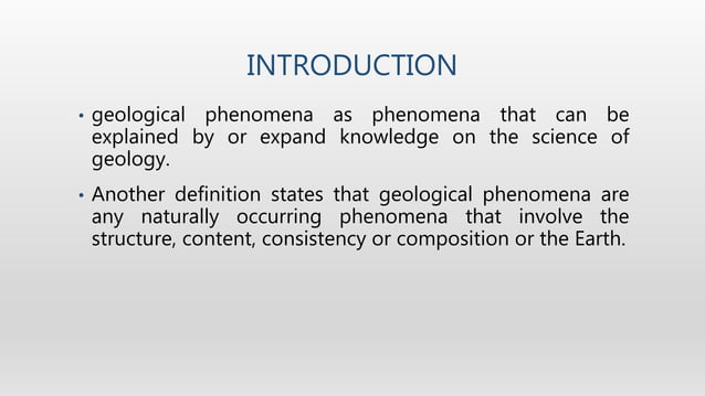 Geographic Phenomena | PPTX | Geography | Science