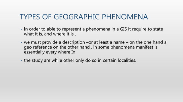 Geographic Phenomena | PPTX | Geography | Science