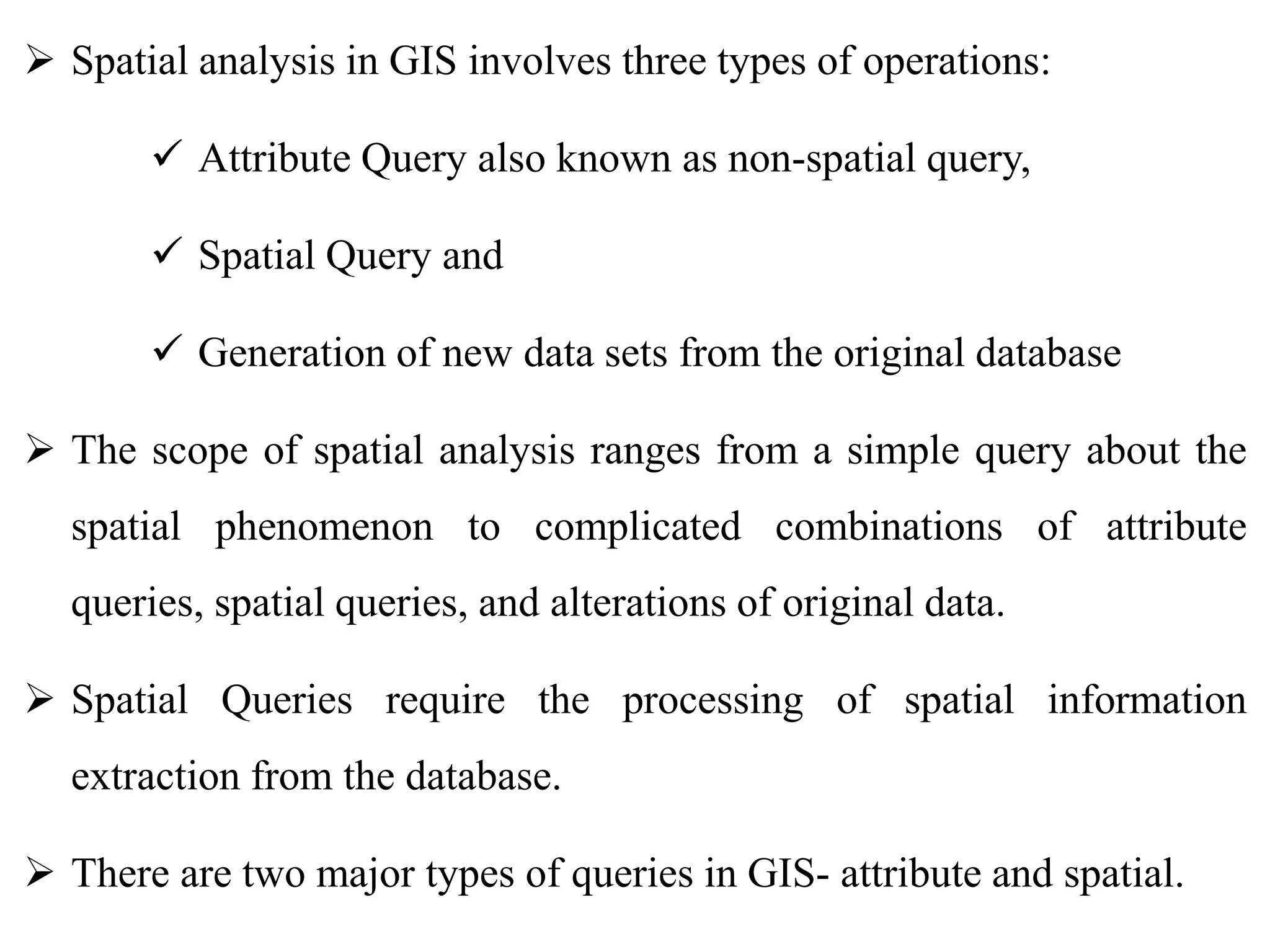 GIS Ppt 5.pptx: SPACIAL DATA ANALSYSISIS | PPTX | Databases | Computer Software and Applications