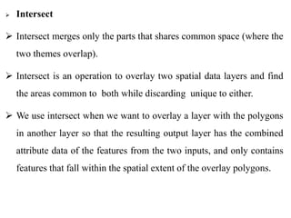GIS Ppt 5.pptx: SPACIAL DATA ANALSYSISIS | PPTX | Databases | Computer ...