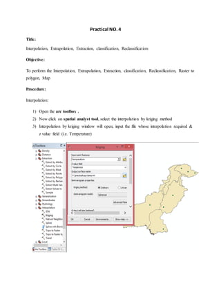 GIS practicals | DOCX