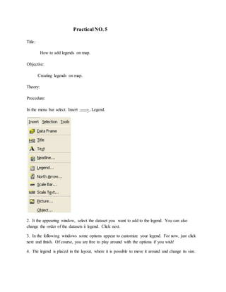 GIS practicals | DOCX