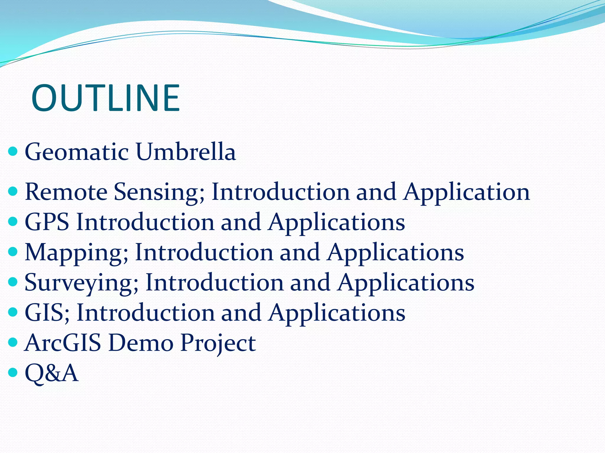 GEOMATIC WORLD WITH A SPECIAL LOOK TO GIS | PPTX