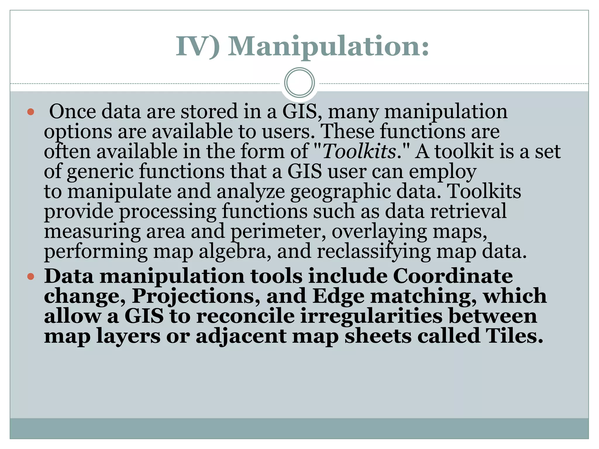 functions of GIS | PPTX