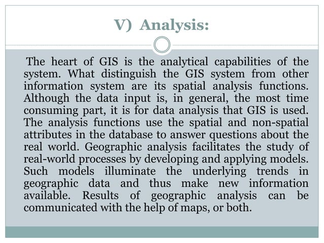 functions of GIS