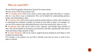 GIS PRESENTATION.pptxgisgeospaannujatial | PPTX