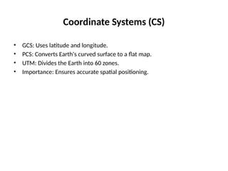 GIS Presentation on GIS Basic and Applications in forestry | PPTX