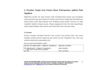 Gis programming using map info | PPT