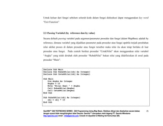 Gis programming using map info | PPT