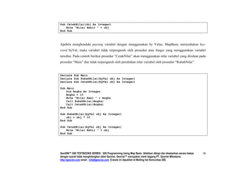 Gis programming using map info | PPT