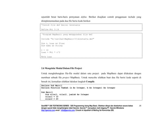 Gis programming using map info | PPT