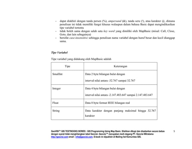 Gis programming using map info | PPT