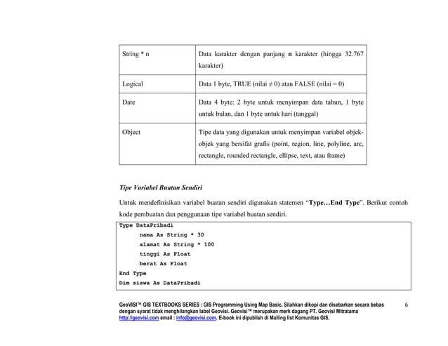 Gis programming using map info | PPT