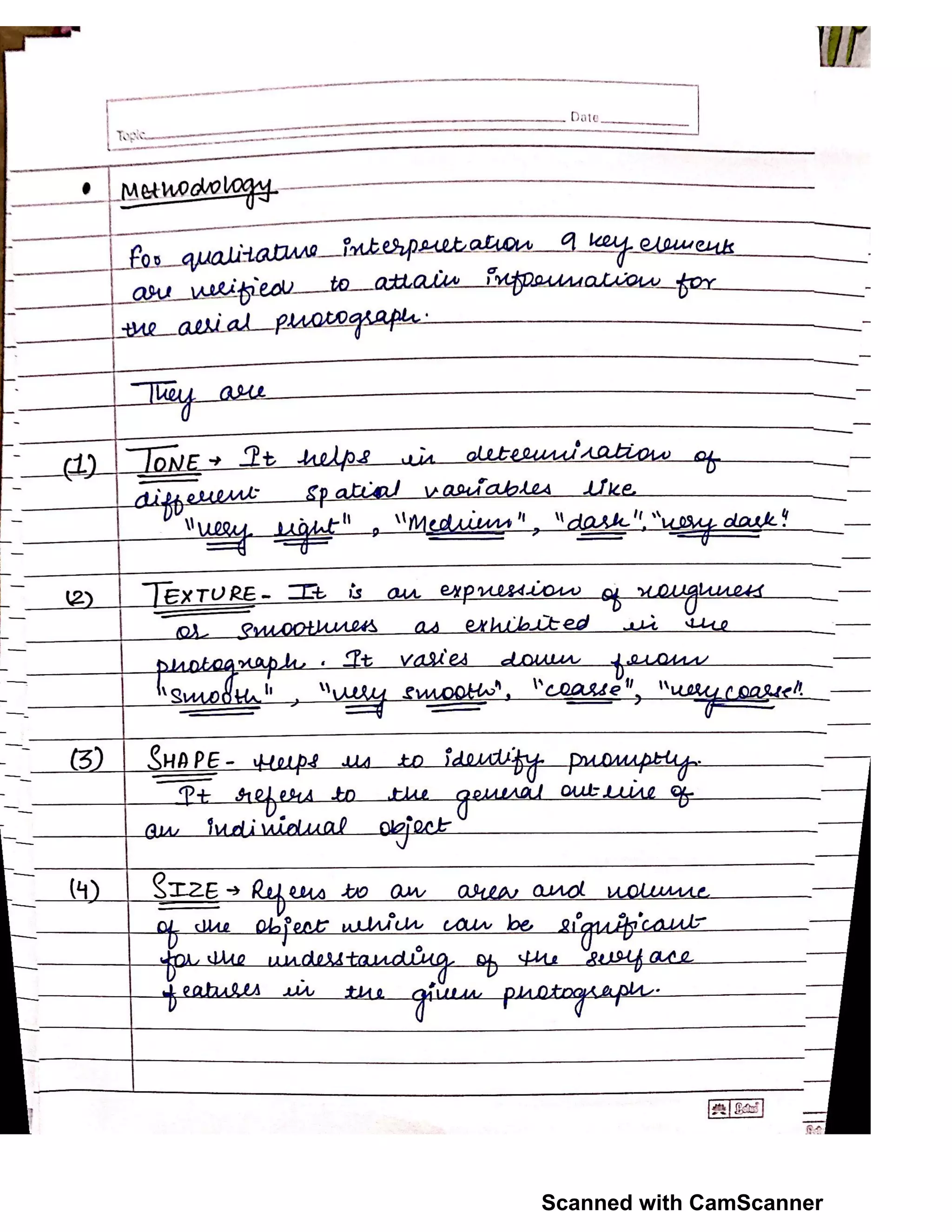 Aerial photograph , Remote Sensing and GIS Assignment | PDF