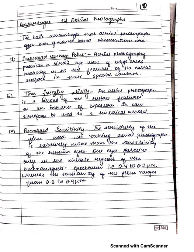 Aerial photograph , Remote Sensing and GIS Assignment | PDF