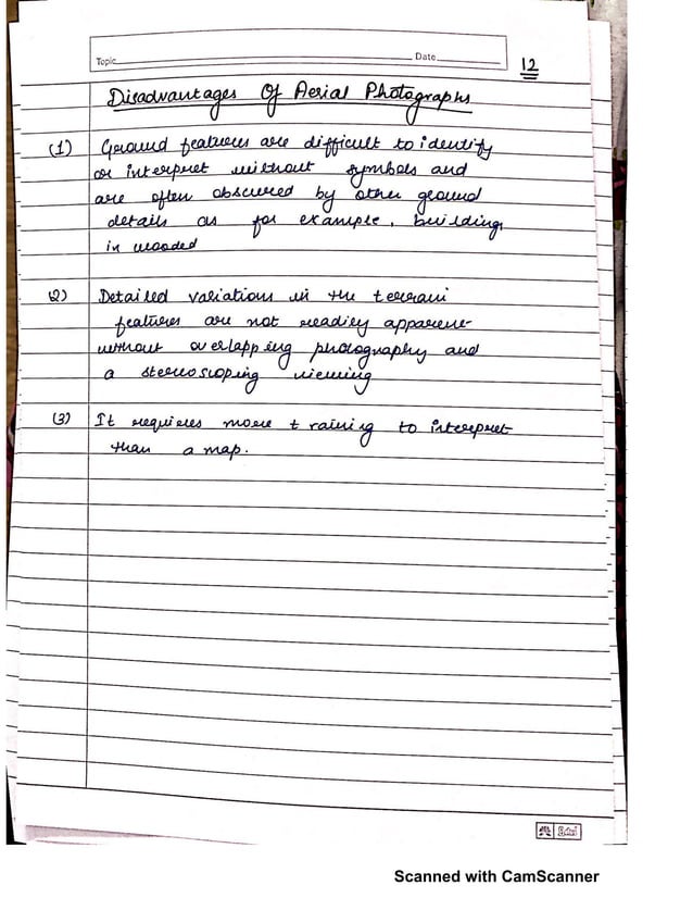 Aerial photograph , Remote Sensing and GIS Assignment | PDF