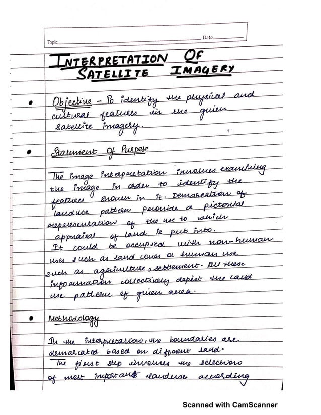 Aerial photograph , Remote Sensing and GIS Assignment | PDF