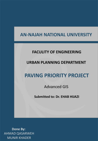 Streets Paving Priority - GIS model | PDF